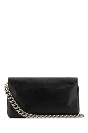 Balenciaga Leather Medium Bb Soft Flap Clutch