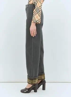 Burberry Check Cuffs Pants
