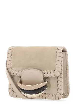 Chloé Sand Suede Kattie Clutch