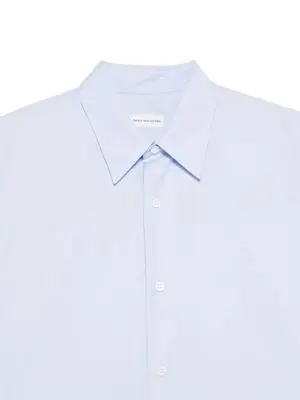 Dries Van Noten Caper Cotton Poplin Shirt - Blue