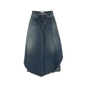 Balenciaga Denim Wide-leg Jeans - Blue