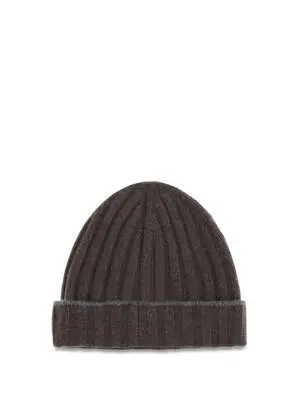 Brunello Cucinelli Cashmere Beanie Hat - Brown