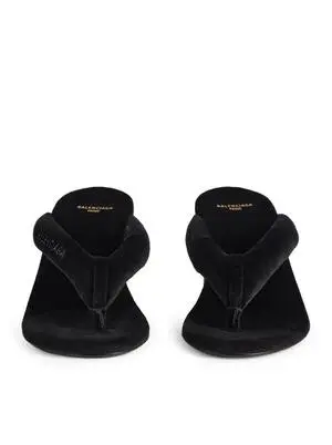 Balenciaga Gaeta Wedge Flip-flops - Black