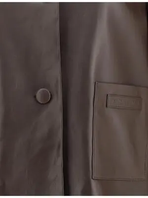 Marni Leather Jacket With A Shearling Collar
