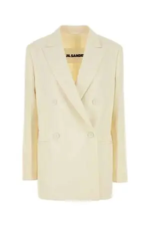 JIL SANDER Cream Wool Blazer