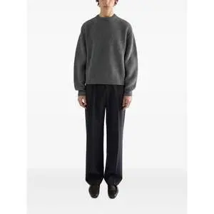 JIL SANDER Rib Knit Wool Sweater