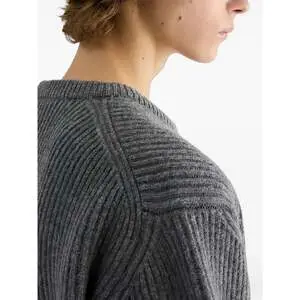 JIL SANDER Rib Knit Wool Sweater