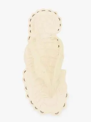 Zimmermann Rubber Thong Sandals - Cream