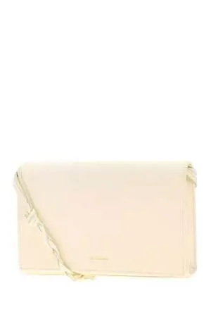 JIL SANDER Ivory Leather Tangle Wallet - White