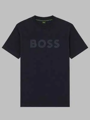 BOSS T-shirt Con Logo - Blue