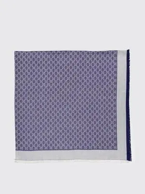 Gucci Wool And Silk Scarf - Blue