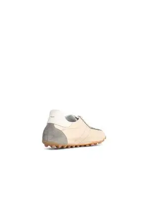 MAISON MARGIELA Sprinters' Ivory Fabric Sneakers
