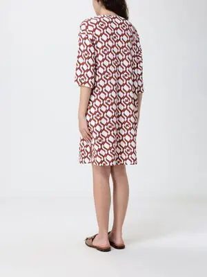 Max Mara Graphic Print Silk Mini Dress