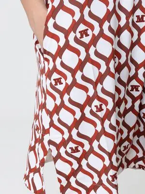 Max Mara Graphic Print Silk Mini Dress