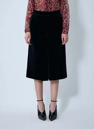 Saint Laurent Tailored Cropped Cotton Pants - Black