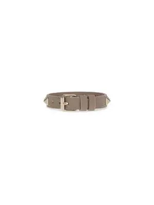 Valentino Garavani Rockstud Leather Bracelet - Gray