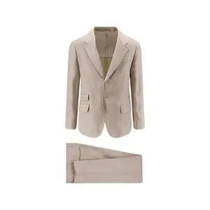 Brunello Cucinelli Brunello Cucinelli Neutrals Suits - Single Breasted Suits Men Cream