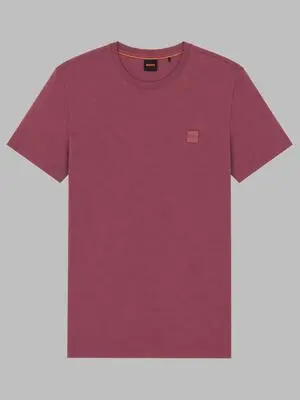 BOSS T-shirt Tales Con Patch Logo - Red