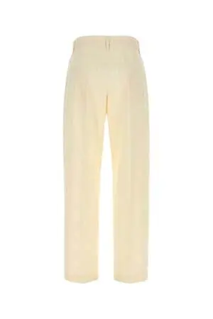 JIL SANDER Ivory Cotton Pant