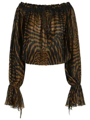 Blumarine Viscose Blouse - Brown