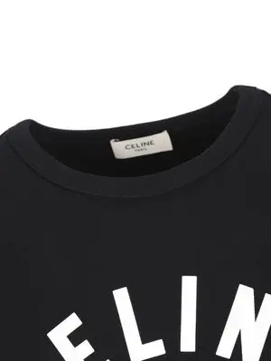 Celine Logo Cotton T-shirt