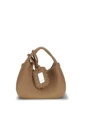 GANNI Hobo Handbag - Cream