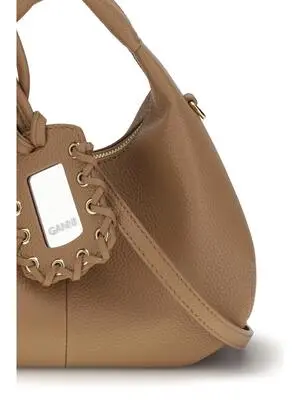 GANNI Hobo Handbag - Cream