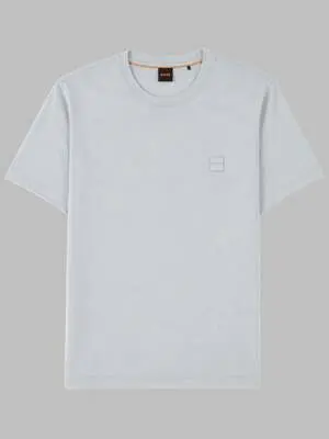 BOSS T-shirt Tales Con Patch Logo - Gray