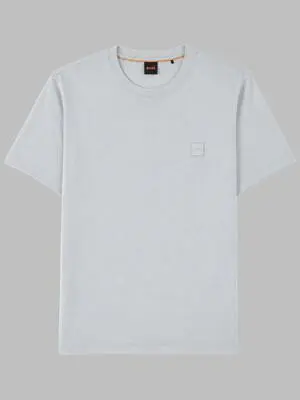BOSS T-shirt Tales Con Patch Logo - Gray