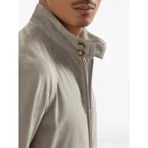 Brunello Cucinelli Neutrals Jackets Leather Jackets
