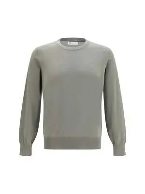 Brunello Cucinelli Sweater In Cotton - Green
