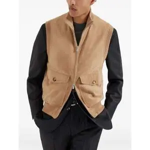 Brunello Cucinelli Neutrals Jackets Waistcoats & Gilets