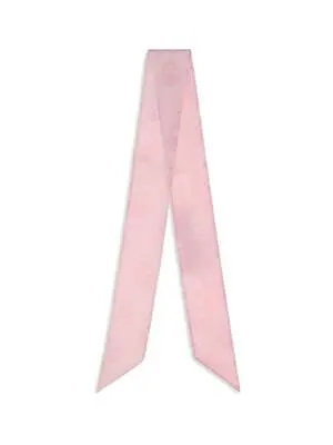 Alexander McQueen Skull Ribbon Scarf - Pink