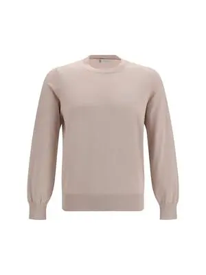 Brunello Cucinelli Brunello Cucinelli Men Sweater In Cotton Cream