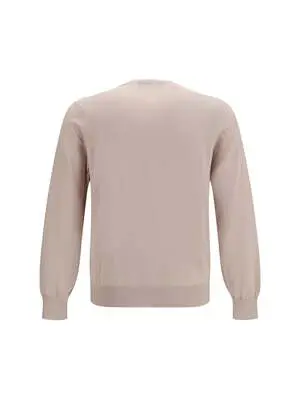 Brunello Cucinelli Sweater In Cotton - Cream