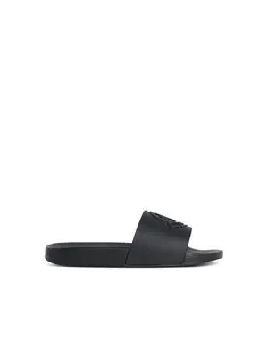 Moncler Basile Rubber Slides - Black