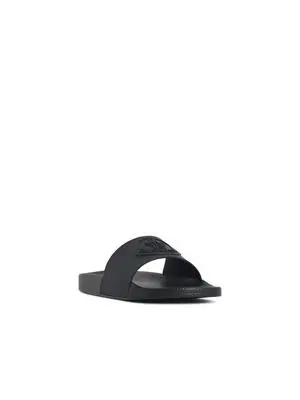 Moncler Basile Rubber Slides - Black