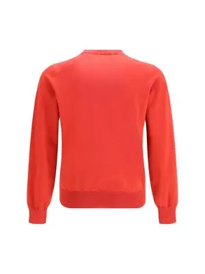 Brunello Cucinelli Sweater In Cotton - Red