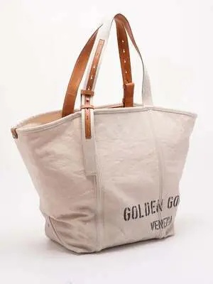 GOLDEN GOOSE 24.7 Ew Canvas Shopping Bag - Multicolor