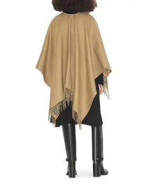 Burberry Reversible Check Wool Cape