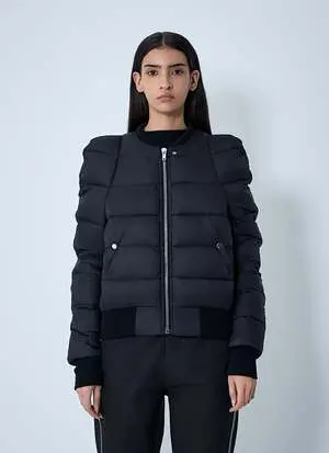 Rick Owens Nylon Duvet Bomber Coat - Black