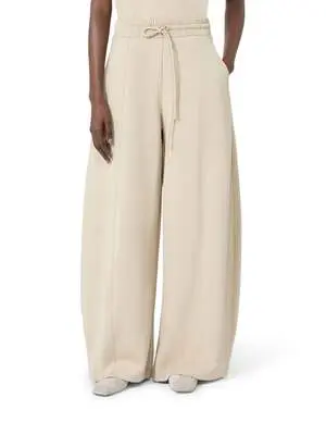 Max Mara Barrel Leg Pants In Technical Cotton Jersey