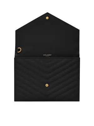 Saint Laurent Cassandre Quilted Flap Pouch - Multicolor