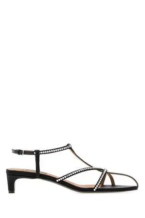 JIL SANDER Satin Cage Sandals
