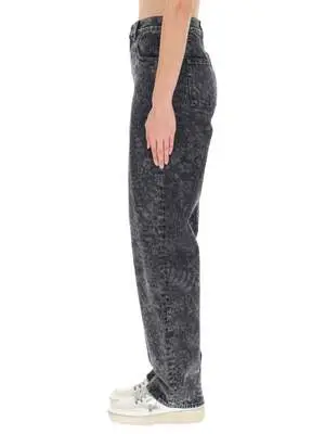 GOLDEN GOOSE Jeans With Floral Pattern