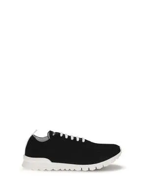 Kiton Fabric Sneakers - Black