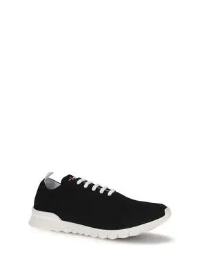 Kiton Fabric Sneakers - Black