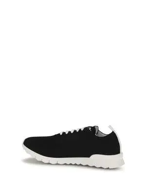 Kiton Fabric Sneakers - Black