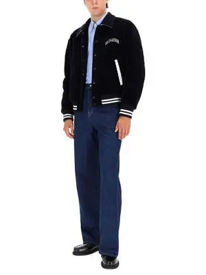 Dolce & Gabbana Corduroy Bomber Jacket - Blue