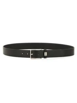BOSS Cintura Elio In Pelle - Black